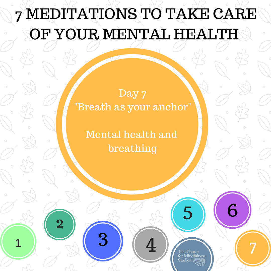 Mental Health Week: "Breath as your anchor" · Centre for Mindfulness ...
